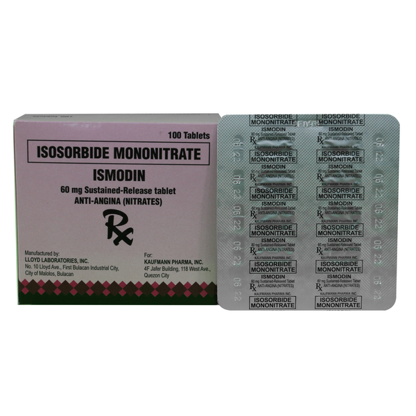 ISMODIN Isosorbide Mononitrate 60mg Sustained Release Tablet 1's price ...